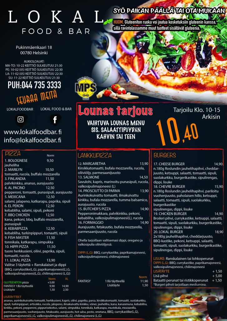 LoKal Food & Bar – Ruokaa tuoreista raaka-aineista päivittäin